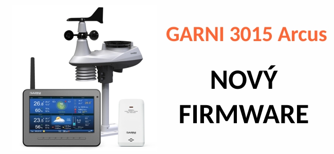 Nový firmware pro meteostanice GARNI 3015 Arcus | Meteoshop